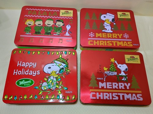 Charlie Brown Peanuts Snoopy Happy Holidays Whitmans Sampler EMPTY ...