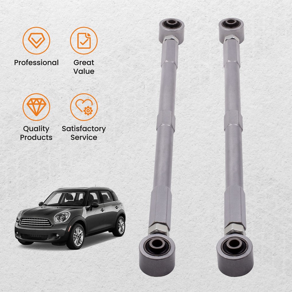 2Pcs Adjustable Rear Lower Camber Control Arms +/- 4 for Mini Cooper ...