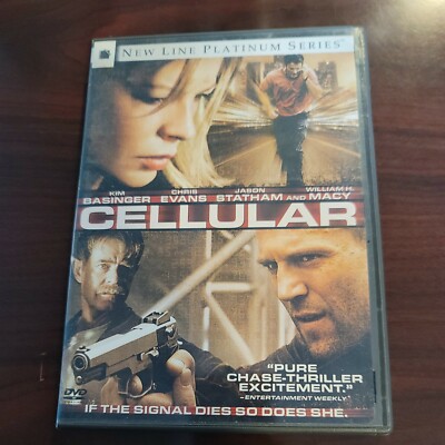 Cellular (DVD, 2005, Platinum Series) Jason Statham Kim Basinger ...