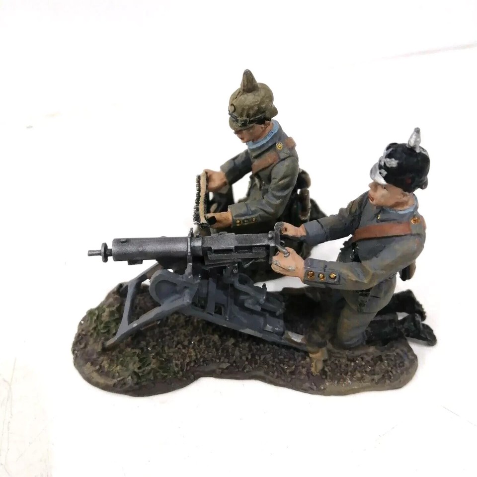 regal RARE German Jaegers Maxim Gun Team WW1 metal diecast figures (56 ...