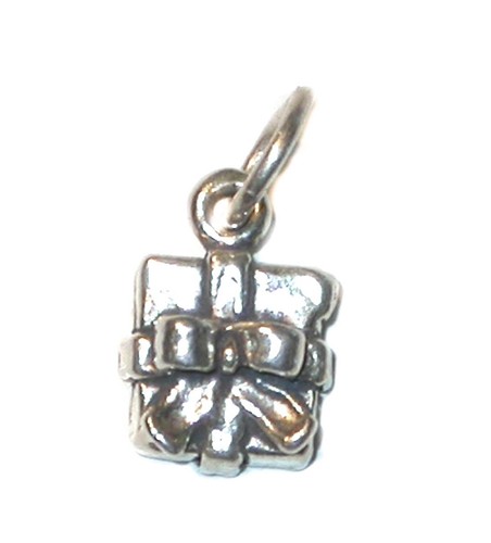.925 STERLING SILVER Mini CHARM Christmas Birthday GIFT PACKAGE | eBay
