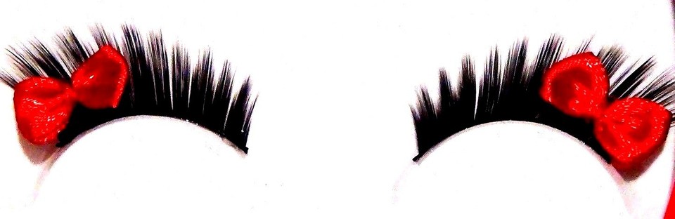 Halloween Witch Lashes Fairy Costume Spooky Satin Red Ribbon Ardell ...