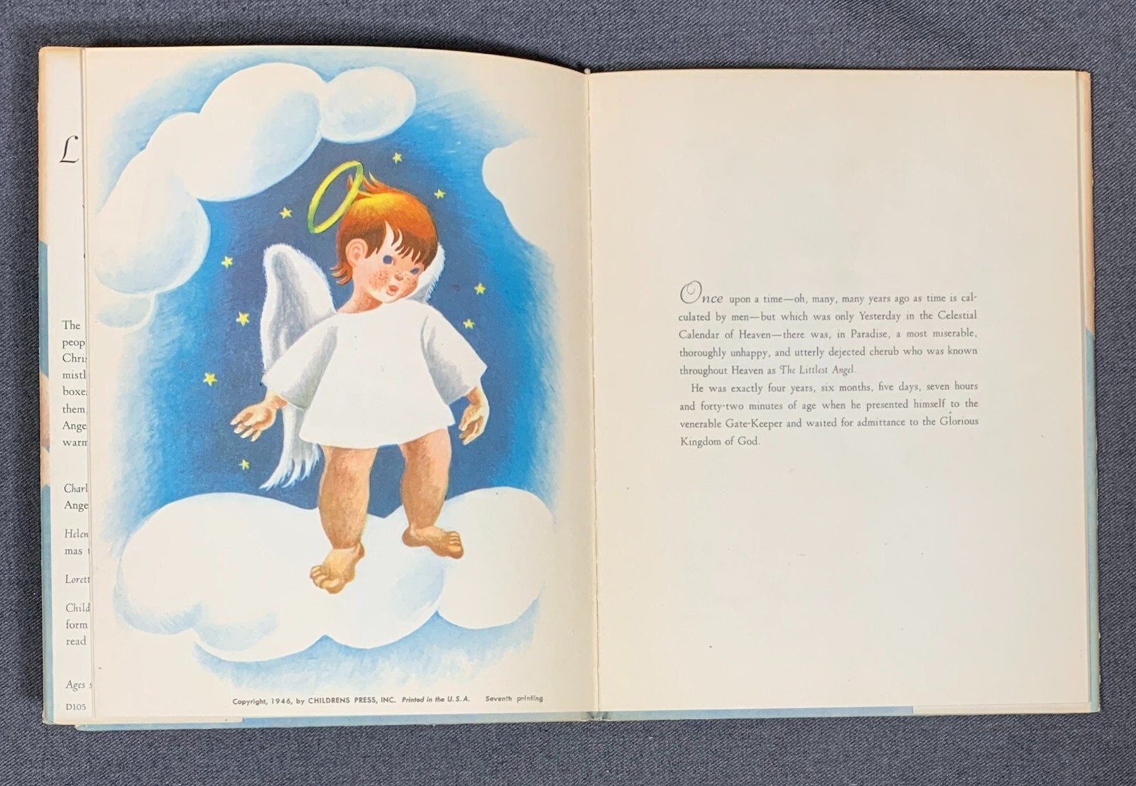 The Littlest Angel By Charles Tazewell 1946 Antique Children’s Book ...