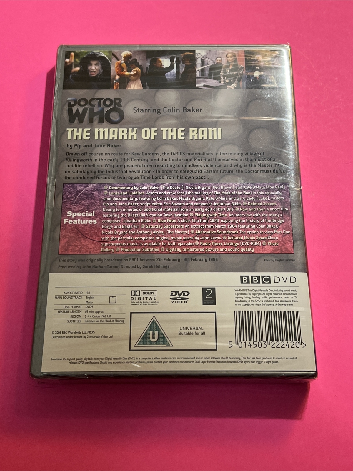 Doctor Who - The Mark of Rani Colin Baker Peri DVD Region 2 1985 for ...