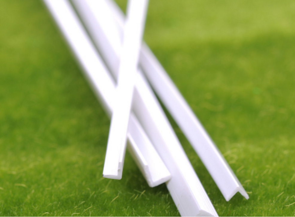 10-100pcs ABS Styrene Plastic L Shape Right Angle Bars 4mm*4mm*250mm ...