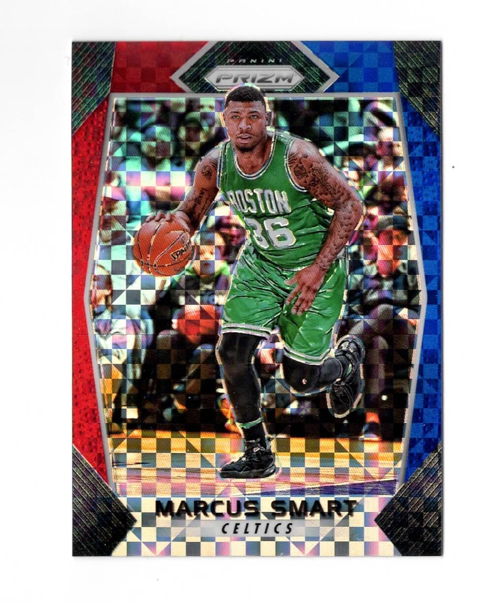 2017-18 Panini Prizm - Marcus Smart #13 Red White & Blue Prizm for sale ...