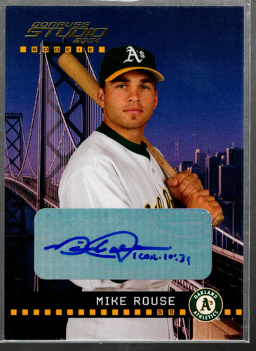 A8885- 2004 Studio #210 Mike Rouse RC Auto /800 - NM-MT (CARTE ROOKIE ...