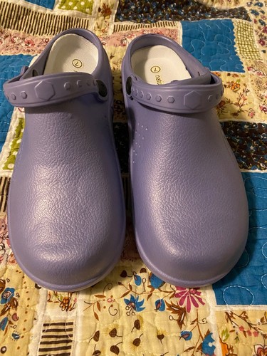 Natural Uniforms Medical Clogs Light Purple Size 7 Unisex | eBay
