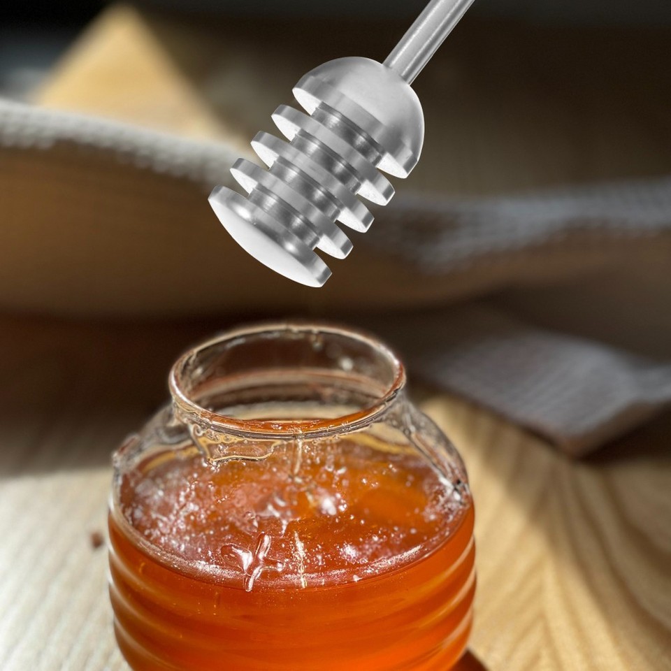 Mini Stainless Honey Stick Dessert Stirring Spoon Gathering Tools ...