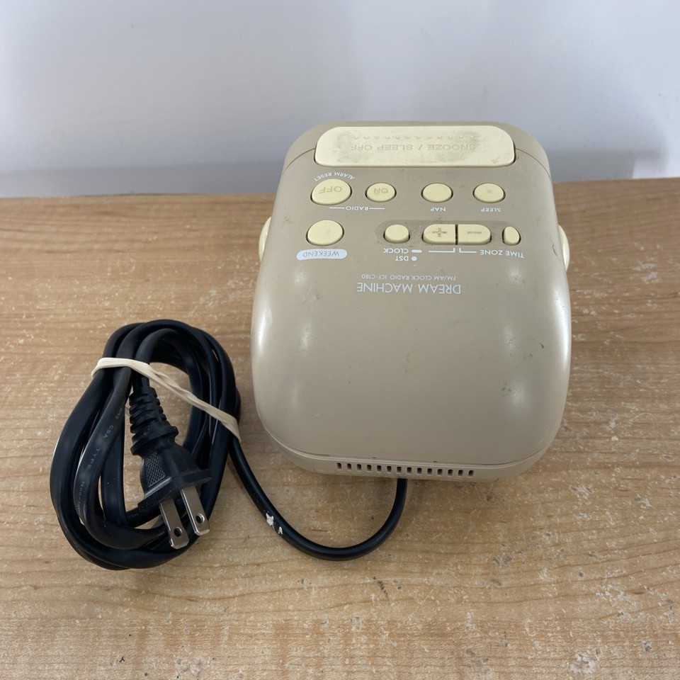 Sony Dream Machine Clock Radio ICF-C180 Dual Alarm AM FM Tested Works ...