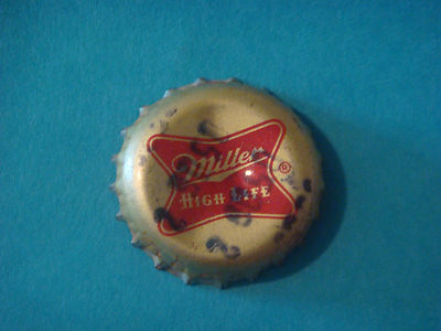 BEER Bottle Crown Cap ~ MILLER Brewing High Life ~ Milwaukee, WISCONSIN ...