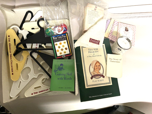 Vintage American Girl Felicity, 10 pc. lot ACCESSORIES Pleasant Co ...