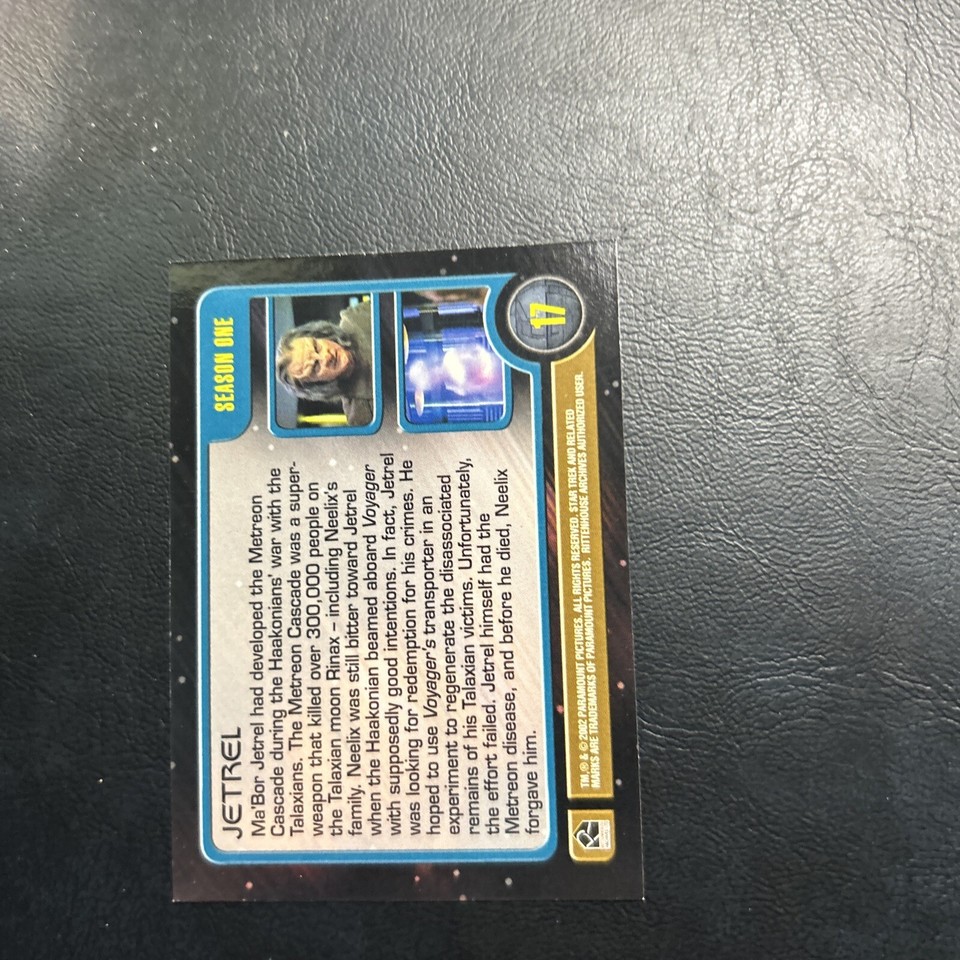 J101c The Complete Star Trek Voyager 2002 #17 Jetrel Kes Neelix | eBay