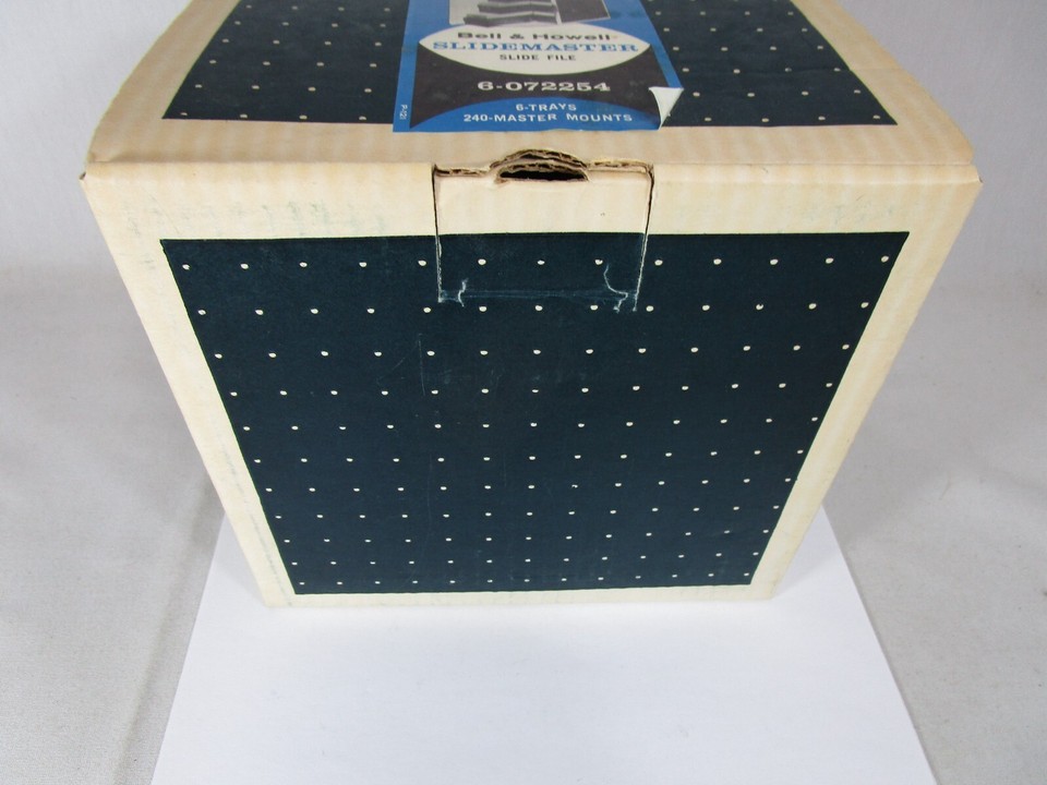 Bell & Howell SlideMaster 70s Slide File 6-077254 BOX 6-Trays 240 ...