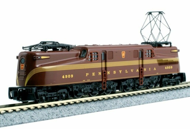 KATO N Scale Gg1 Locomotive Pennsylvania PRR Red #4909 DC DCC Ready ...