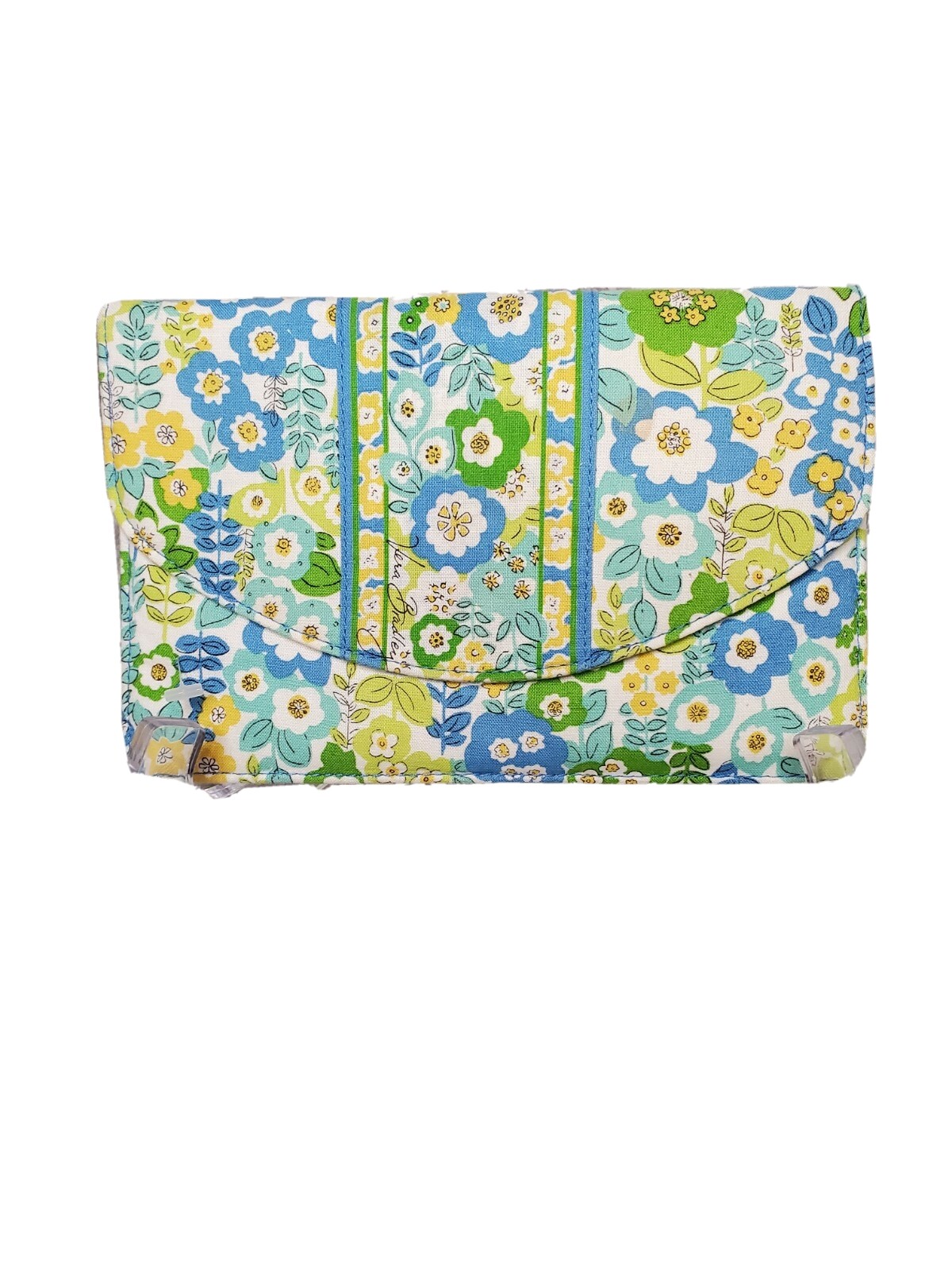 Vera Bradley Yellow Multi-Color Floral English Meadow Envelope Wallet ...