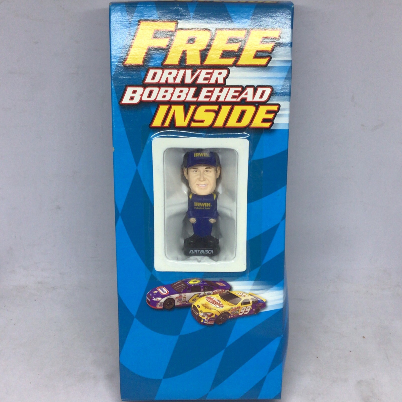 Driver Bobblehead #97 Kurt Busch Irwin Industrial Tools Jumpsuit NIB | eBay