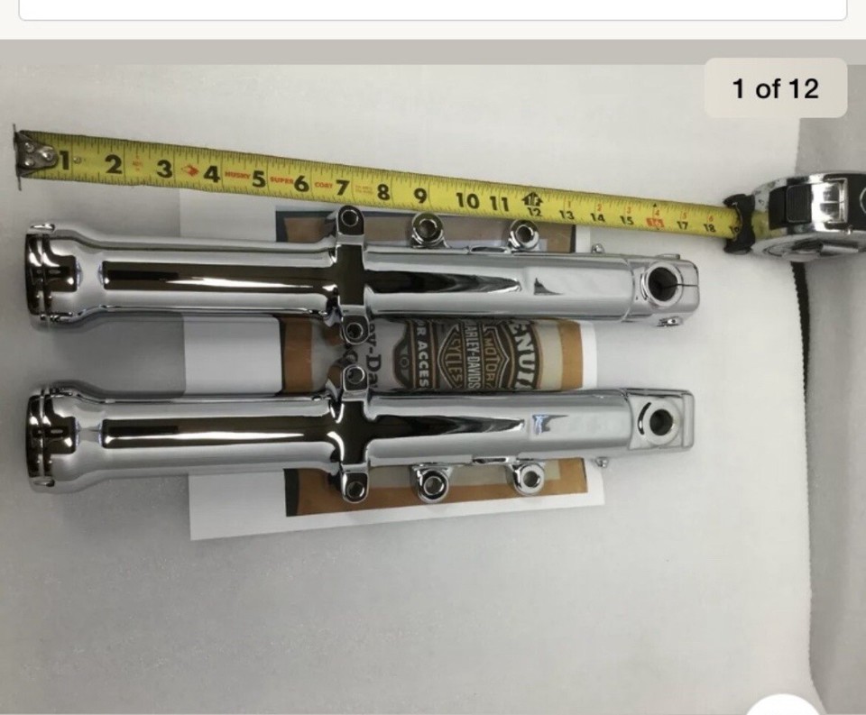 HARLEY FXDL FXR FORK LEGS 2000 05 LOWRIDER DUAL DISC SLIDERS 3/4 CHROME EXCHANGE | eBay