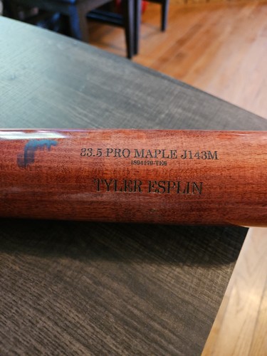 GAME USED cracked Baseball Bat Red Sox Tyler Esplin Old Hickory | eBay