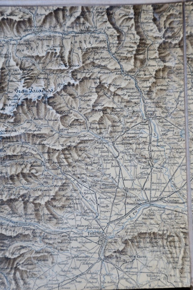 Piedmont Milan Turin Map 1900 | eBay UK