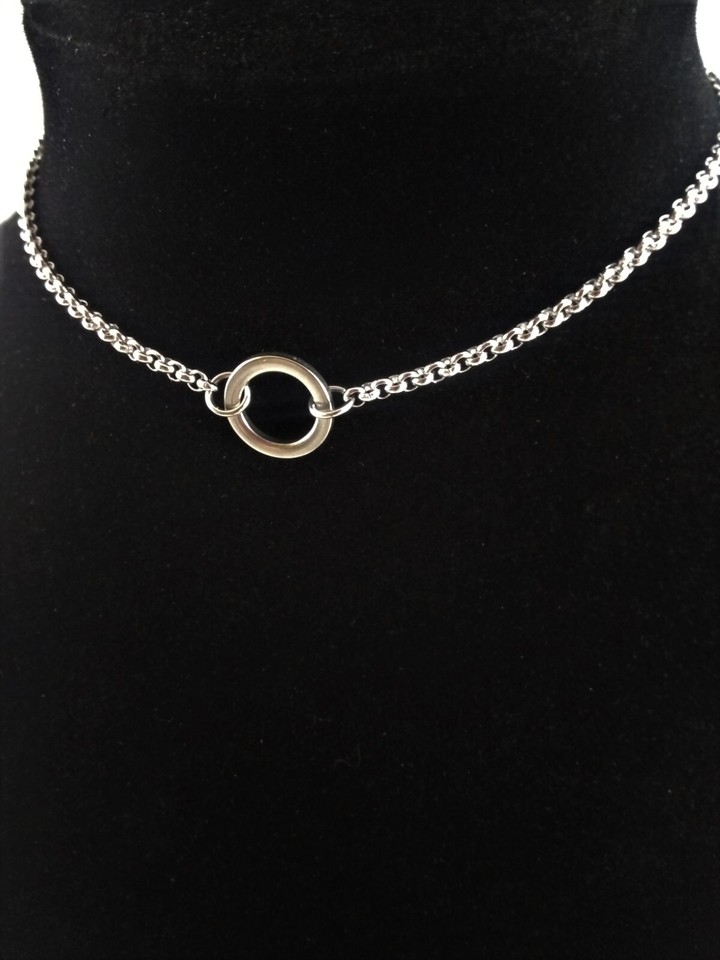 Discreet Day Collar, Locking Sub Collar, BDSM O Ring, 24/7 Submissive ...