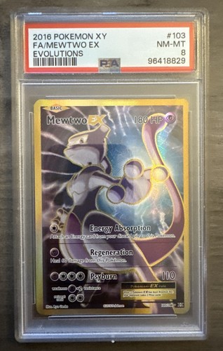 2016 Pokémon XY Evolutions Full Art Holo Mewtwo EX 103/108 PSA 8 | eBay