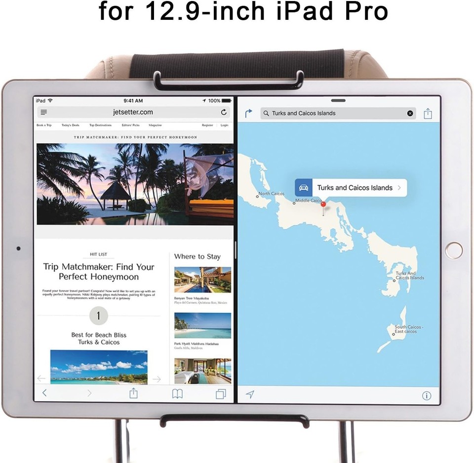 Car Headrest Mount Holder for Swivel Screen Portable DVD Player and ...