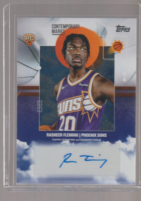2025-26 Topps Basketball RASHEER FLEMING RC Auto Contemporary Marks ...