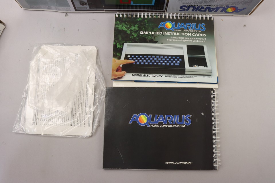 Mattel Aquarius Computer & Game System Tested Working CIB w/NOS 4K ...