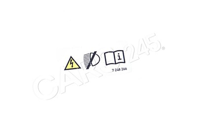 Genuine BMW E32 E38 Z3 Xenon Light LABEL STICKER WARNING OEM ...