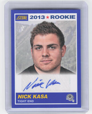 2013 Score #411 Nick Kasa Rookie Signatures Blue | eBay