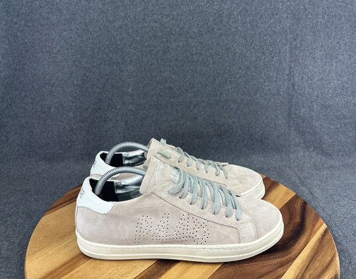 P448 John Sneakers Womens Sz 43 13 Mens 10.5 Blush Pale Pink Suede Low ...