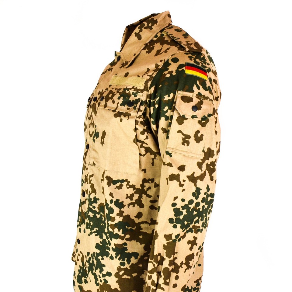Original German army jacket Tropentarn camo Desert field combat jacket ...