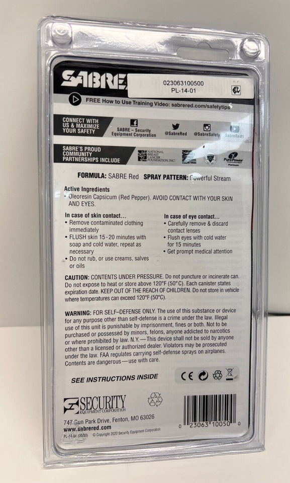 SABRE PepperLight 2-in-1 Flashlight Pepper Spray | eBay