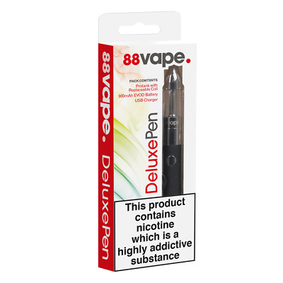 88 Vape Deluxe Pen Vape E-Cigarette Starter Kit 900 mAh Or E-Cig Coils ...