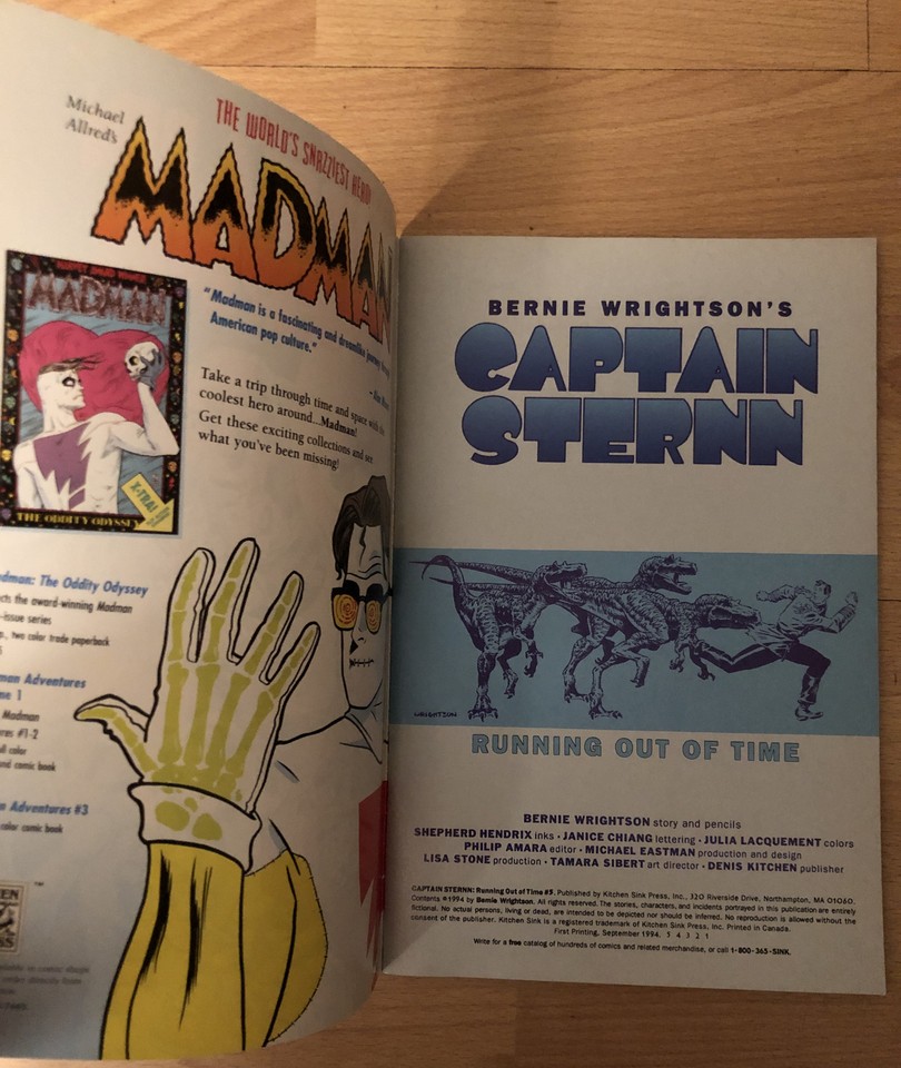 1994 Kitchen Sink Captain Sternn #5 1st Print; Wrightson Story & Art ...