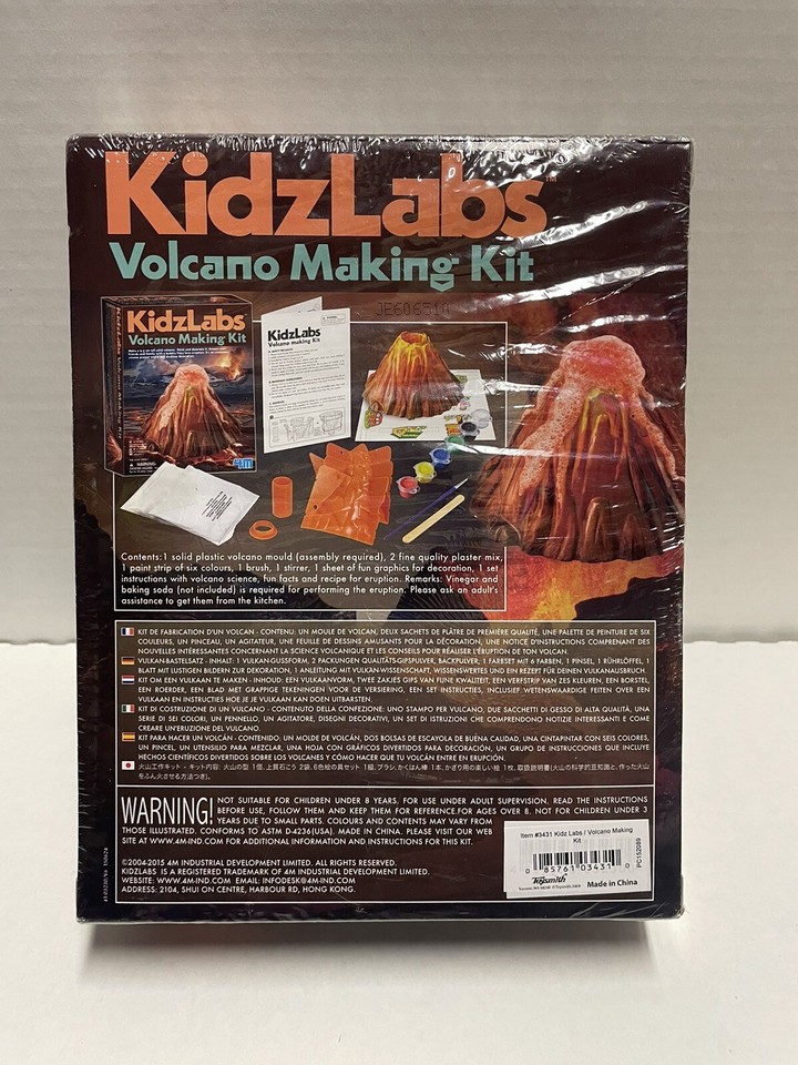 Kidz Labs Volcano Making Kit Science Project 2015 New 4M Sealed ...
