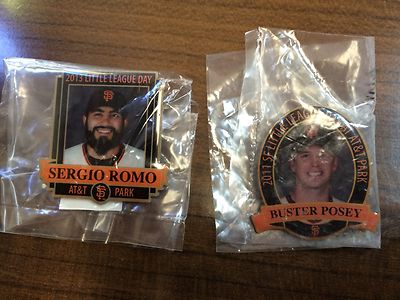 SF Giants Trading Pins- Posey & Romo. New in package | eBay