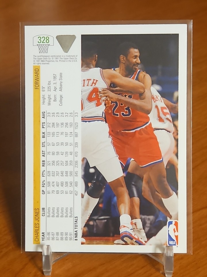 1991-92 Upper Deck Washington Bullets Basketball Card #328 Charles ...