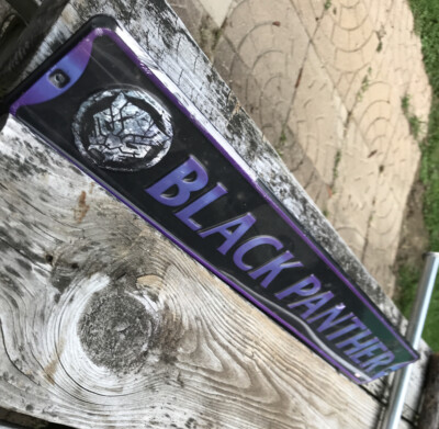 Marvel Black Panther Metal Tin Sign 20" x 3 1/2" Open Road NEW | eBay