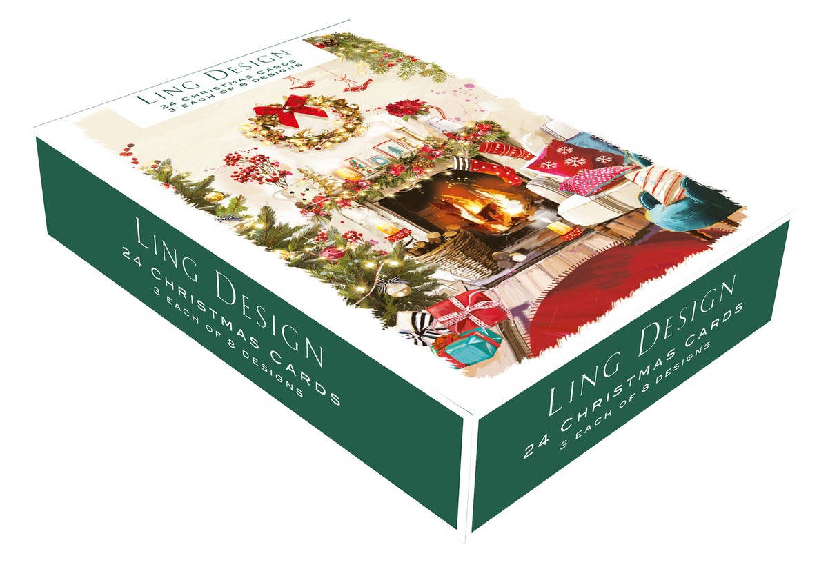 Modern Boxed Christmas Cards Christmas Card Pack Of 40 Traditional