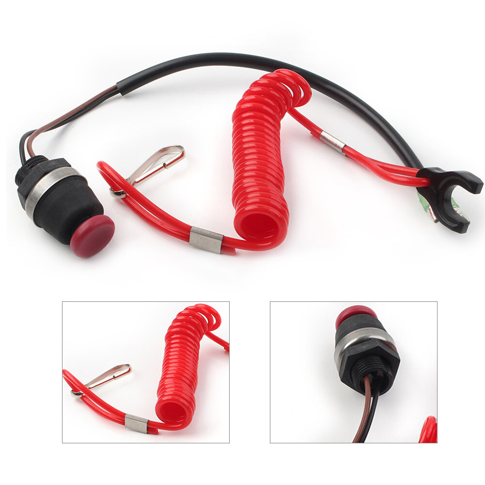 Boat Outboard Engine Motor Kill Stop Switch Tether Cord Lanyard For ...