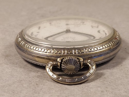 Vintage Monarch Deluxe 17J Mechanical Pocket Watch Chrome Swiss - Runs ...