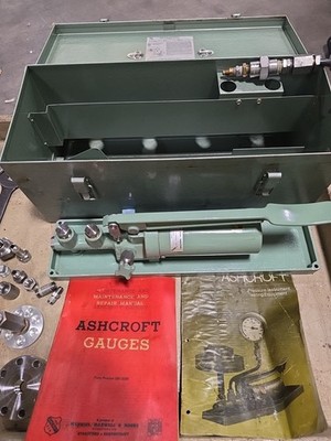 Ashcroft 1305 B Portable Dead Weight Gauge Tester Kit 10,000 PSI 3000 ...