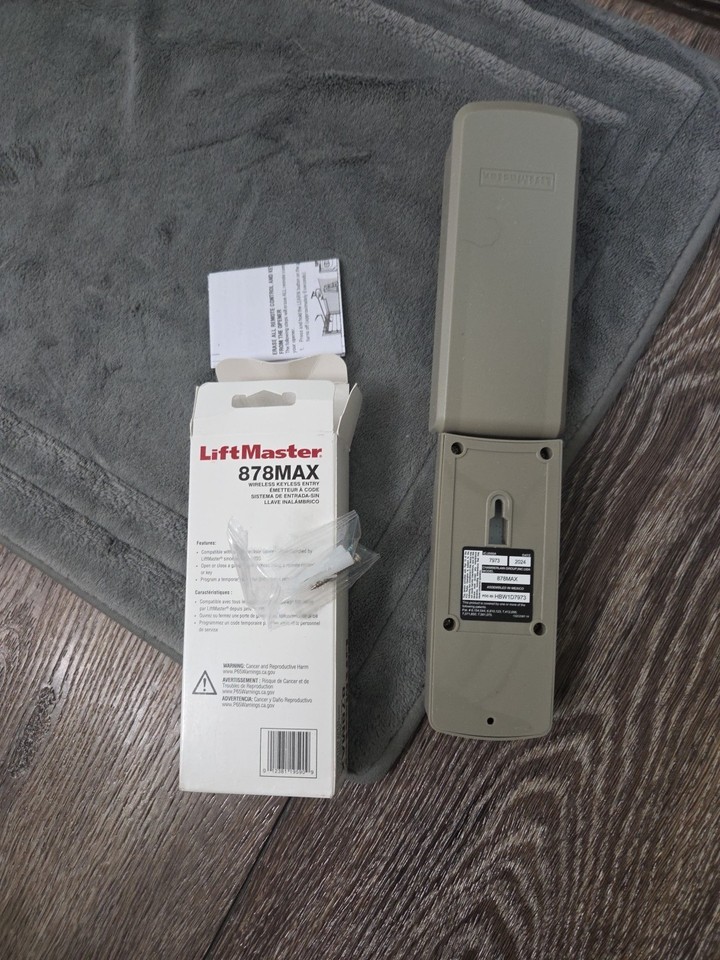 Liftmaster 878max Garage Door Opener Keypad Counterfeit Model | eBay
