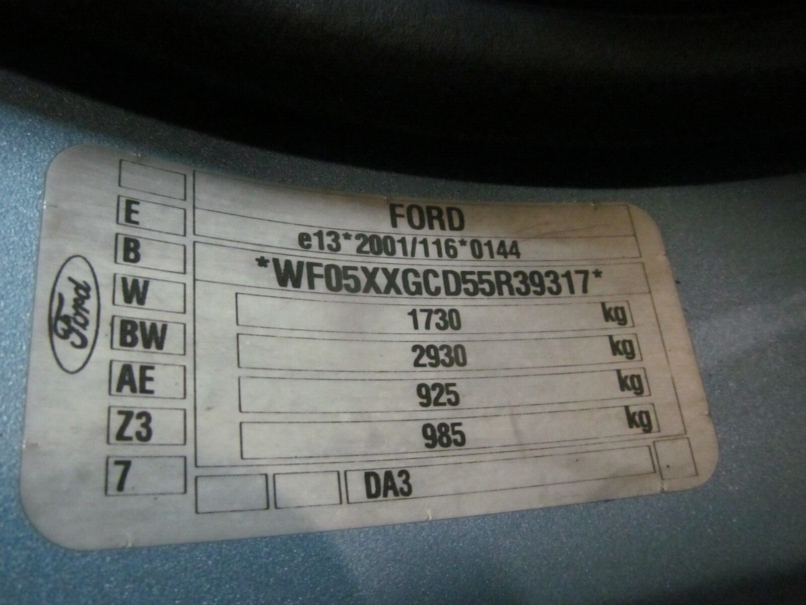 Ford Focus MK2 DA3 Motorhaube vorne original Farbcode Z3 Bj 05- | eBay.de