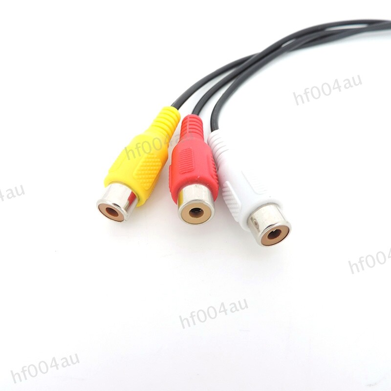 USB Male Plug To 3 RCA Female AV Audio Converter Video A/V Cable HDTV ...