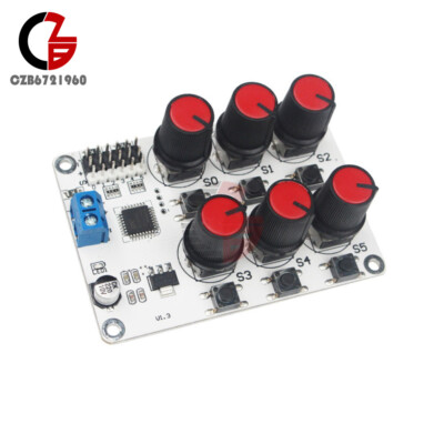 Rotary Knob 6 Channel Servo Controller Control Board for Arduino Robot ...