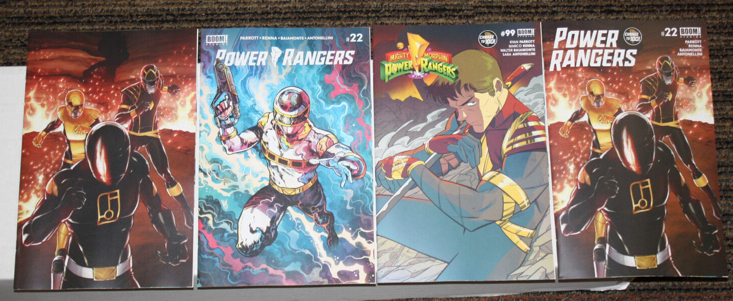 BOOM! Power Rangers #22 FOUR COVER SET - A, B, 1:10 & FOC Reveal ...