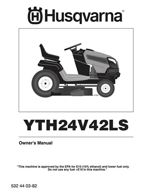 Owner’s Manual & Parts List Husqvarna Front Engine Riding Mower Model ...